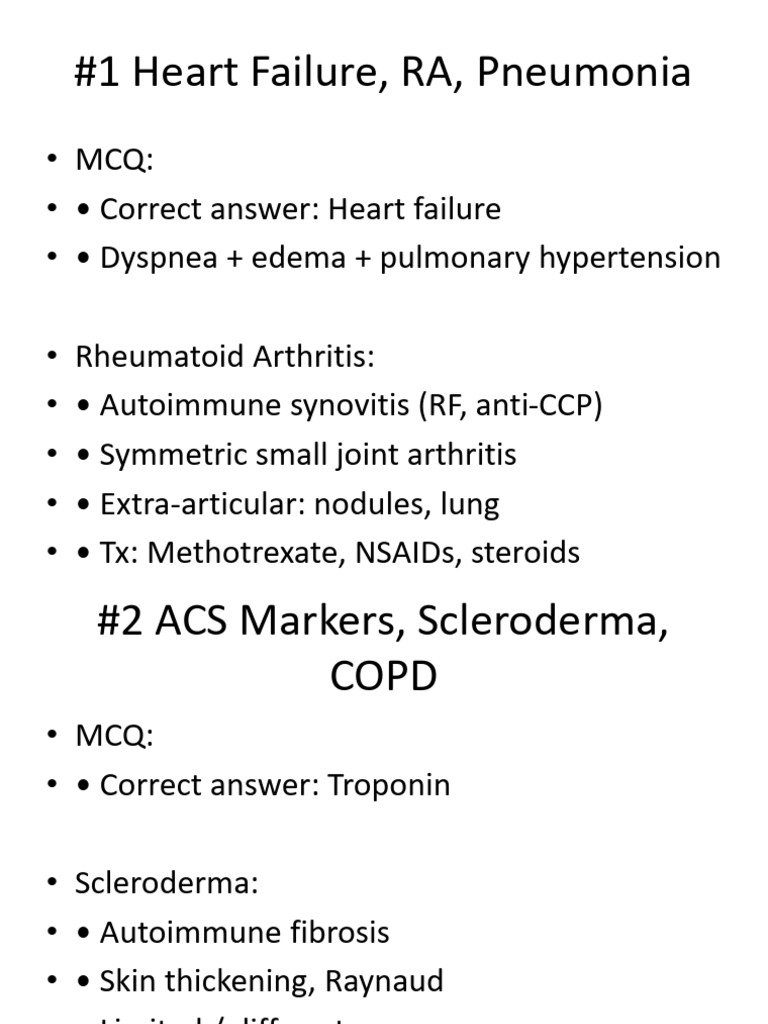 Internal Diseases Exam Review COMPLETE | PDF