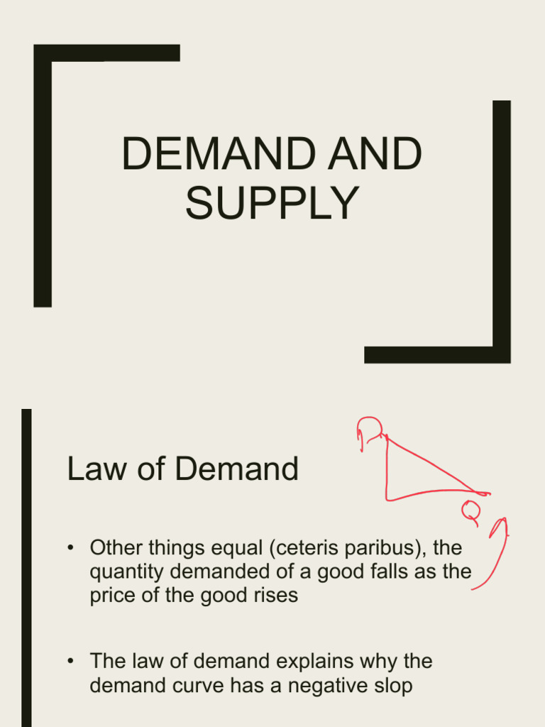 Demand and Supply Notes | PDF | Demand | Supply (Economics)
