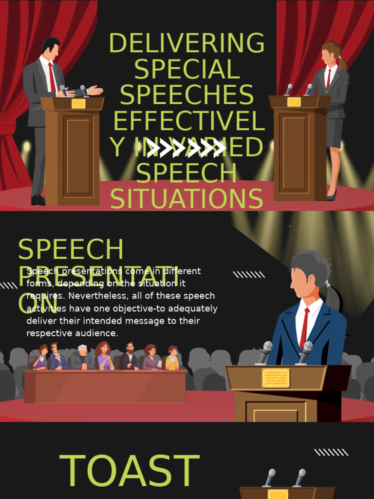 Lesson 8 Delivering Special Speeches Effectively in Varied Speech | PDF