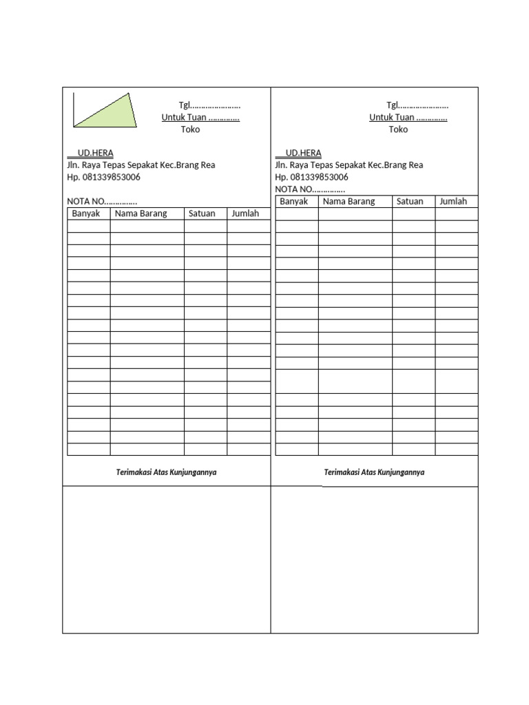 Nota Ud | PDF