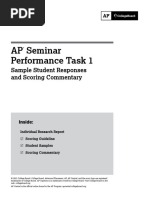 AP Seminar IRR Rubric 2025 | PDF | Citation | Argument