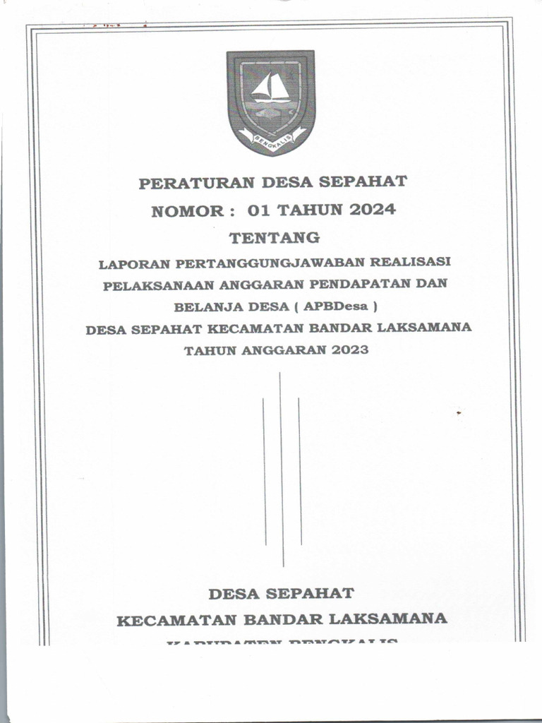 Perdes Apbdes 2024 | PDF