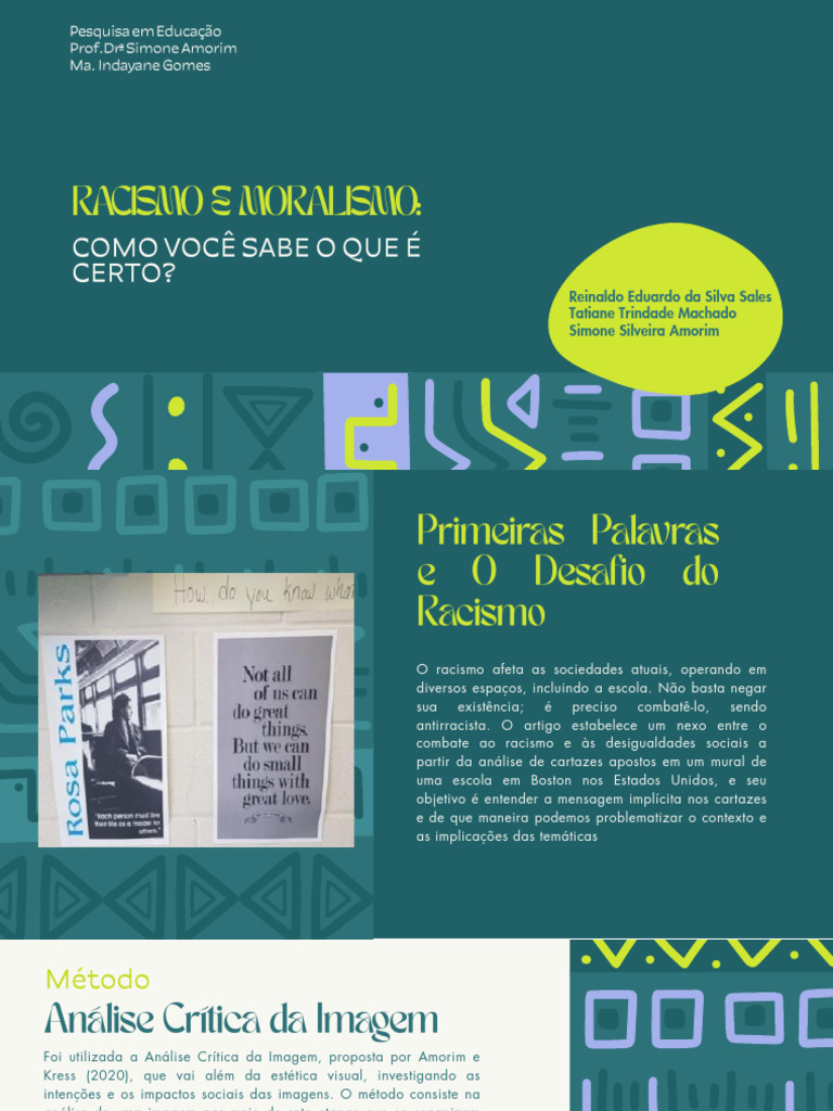 Vista Do Racismo e Moralismo - Indayane Gomes | PDF | Imagem | Racismo