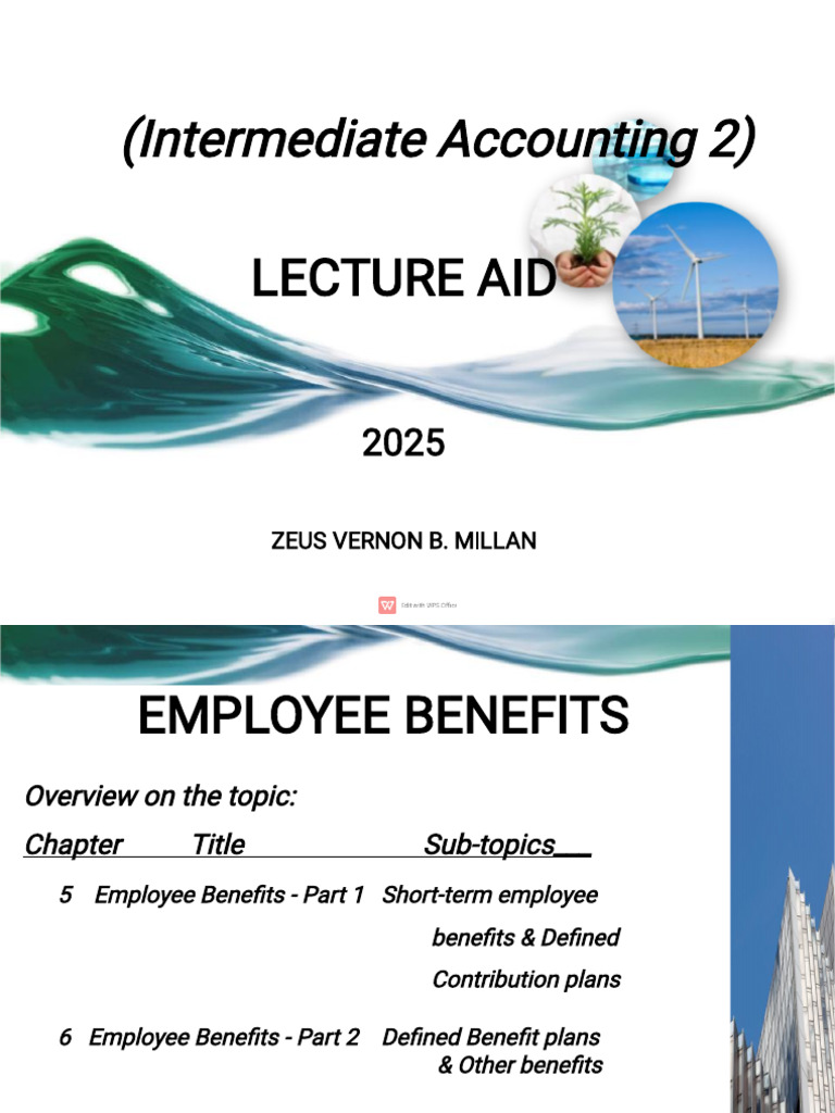 Employee Benefits in Intermediate Accounting | PDF | Defined Benefit ...