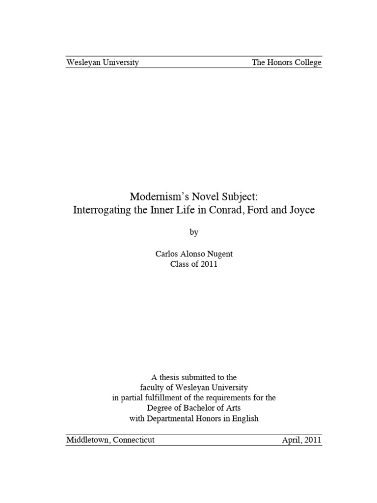 Modernism's Inner Life in Literature | PDF | Michel Foucault | Modernism