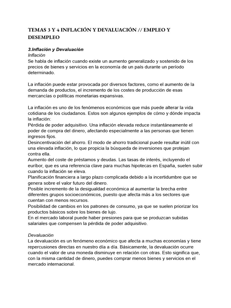 Ex Posición | PDF | Inflación | Empleo