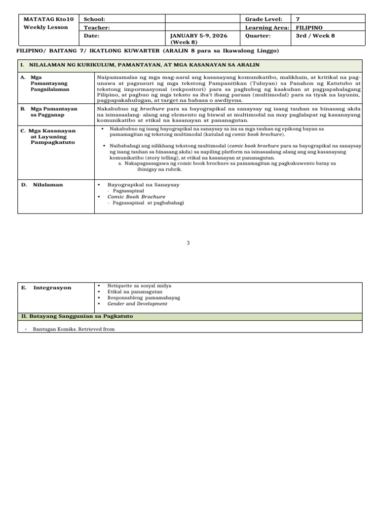 Fil 7 Dll q3 Week 8 | PDF