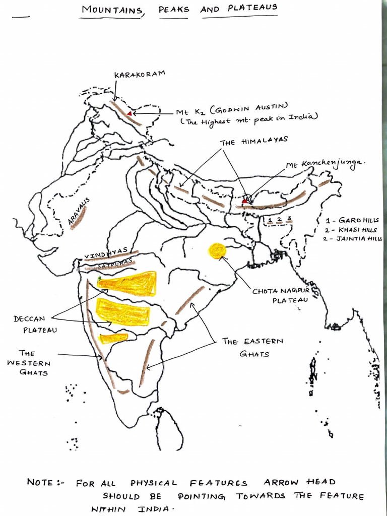 Geographic Features of India | PDF