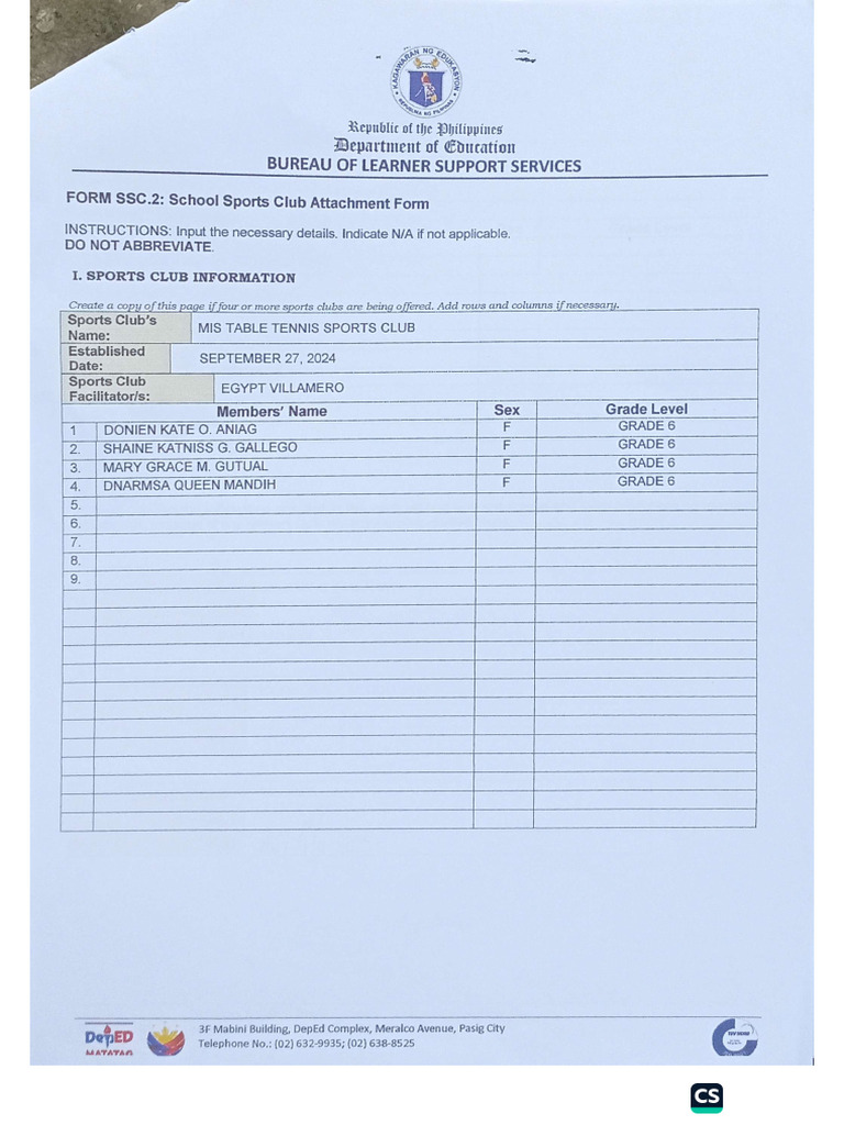 Form SSC 2 | PDF