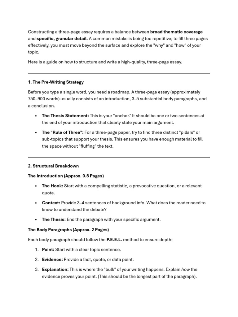 Guideline for Essay | PDF | Essays | Paragraph