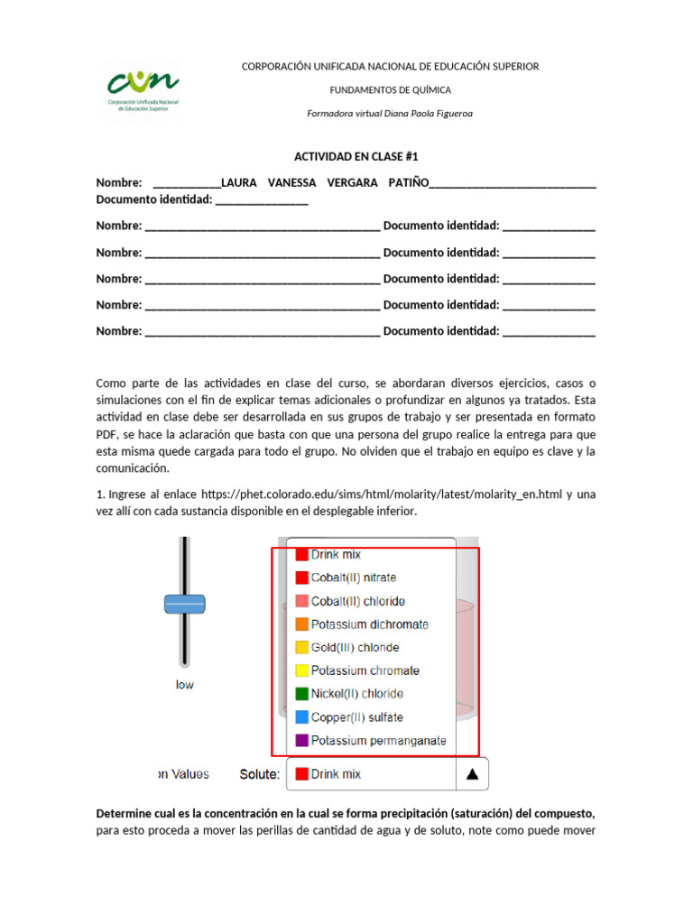 Actividad Clase 1 Cuadro Resuelto | PDF | Ácido | Hidrógeno