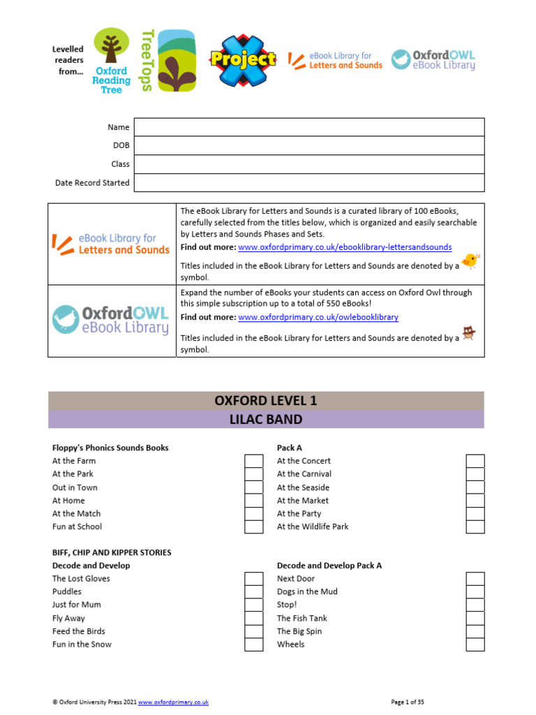 eBook Library for Letters and Sounds | PDF