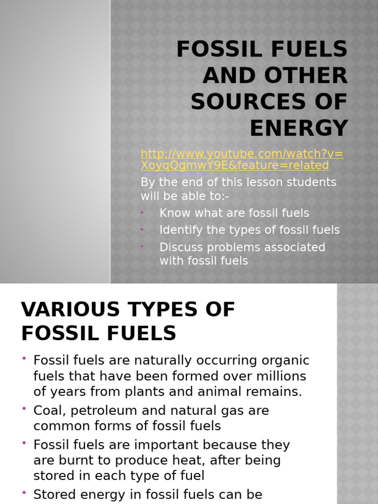 Understanding Fossil Fuels and Alternatives | PDF | Fuels | Fossil Fuels
