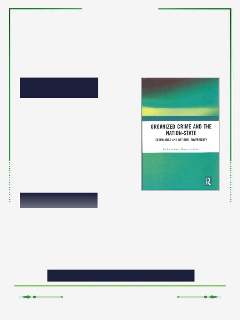 Organized Crime and the Nation State geopolitics and sovereignty 1st ...