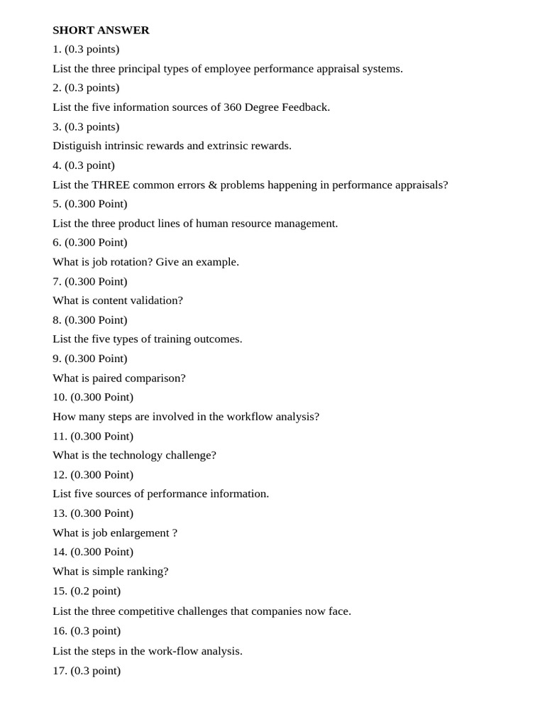 PSU HRM 301 | PDF