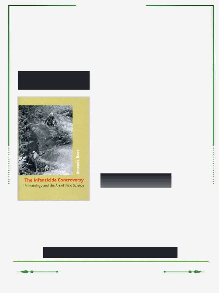 The Infanticide Controversy Primatology and the Art of Field Science ...