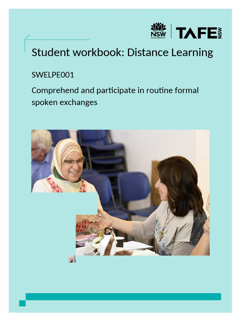 SWELPE001 DL Formal Spoken Exchanges SW 1of1 Final | PDF | Acronym ...