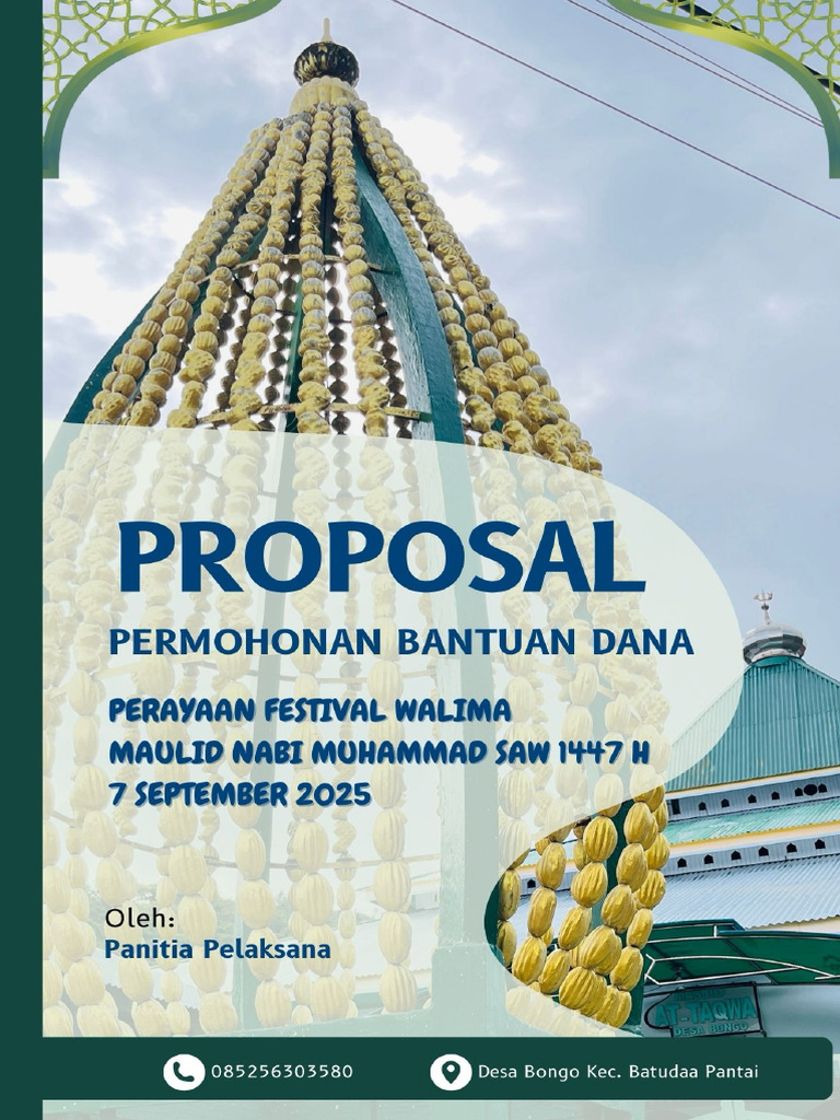 Festival Maulid Nabi 2025 di Desa Bongo | PDF