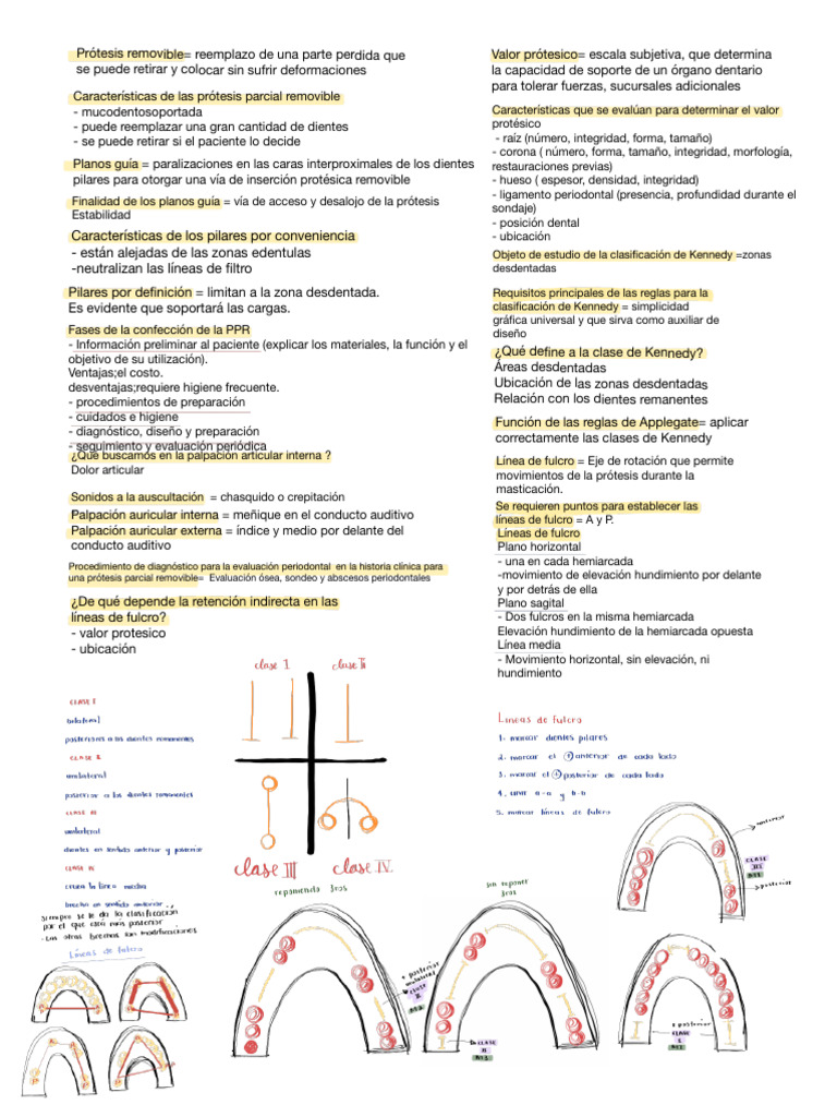 Guía Completa sobre Prótesis Parciales Removibles | PDF