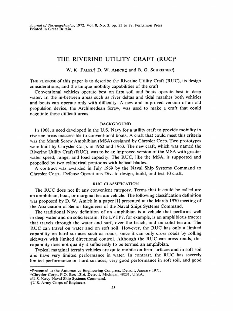 The Riverine Utility Craft (RUC) | PDF | Propeller | Automatic Transmission