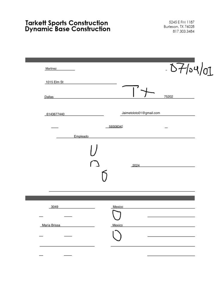 DYBACO TSC Spanish Work Application 2024 | PDF
