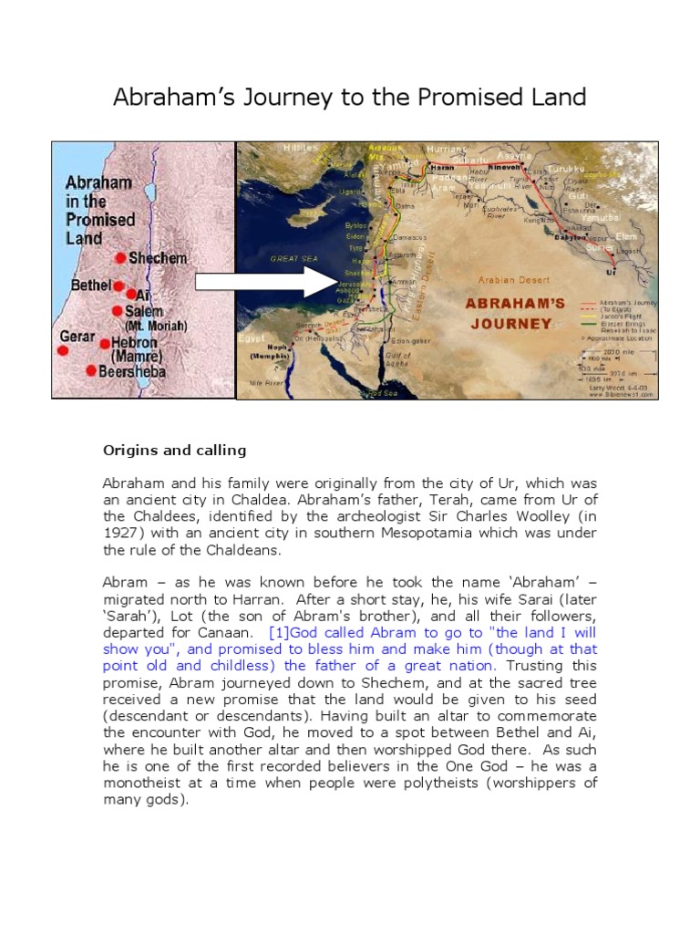4 Abraham S Journey Pdf Abraham Sarah