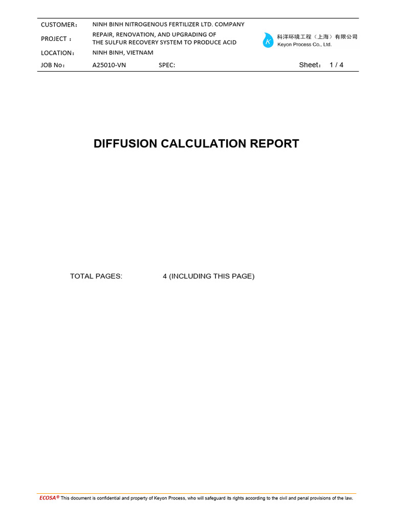 Sulfur Recovery System Stack Height Report | PDF | Applied And ...