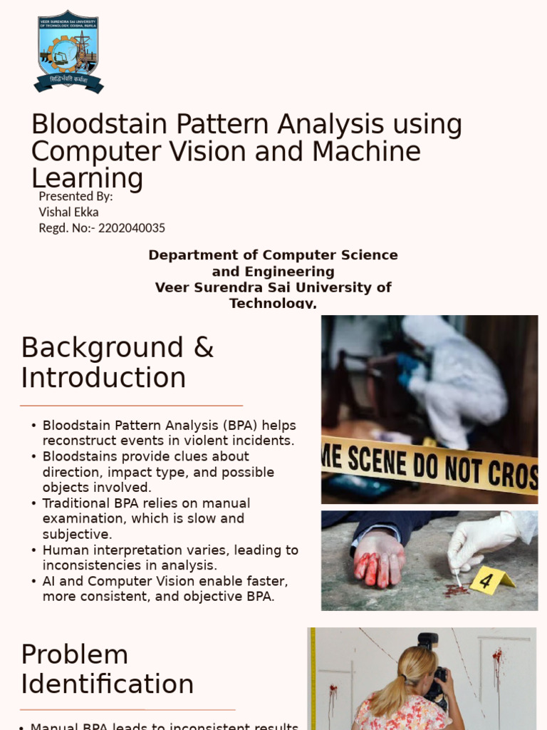 Automated Bloodstain Analysis with AI | PDF | Machine Learning ...