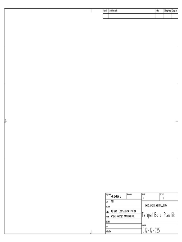 Etiket Sampah Botol Plastik-IsO A3 Title Block | PDF