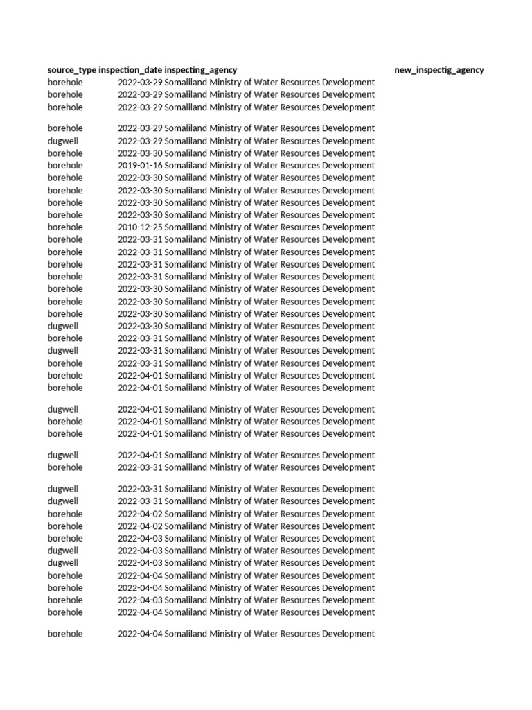 Excel Sheet from ODK Data | PDF