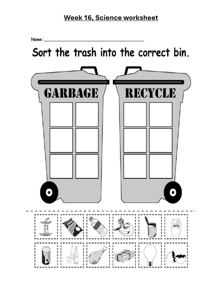 Week 16, Science Worksheets | PDF