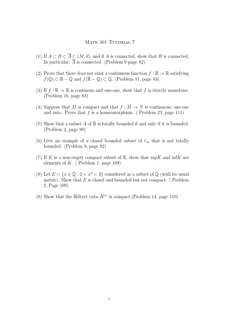Tutorial 7 | PDF