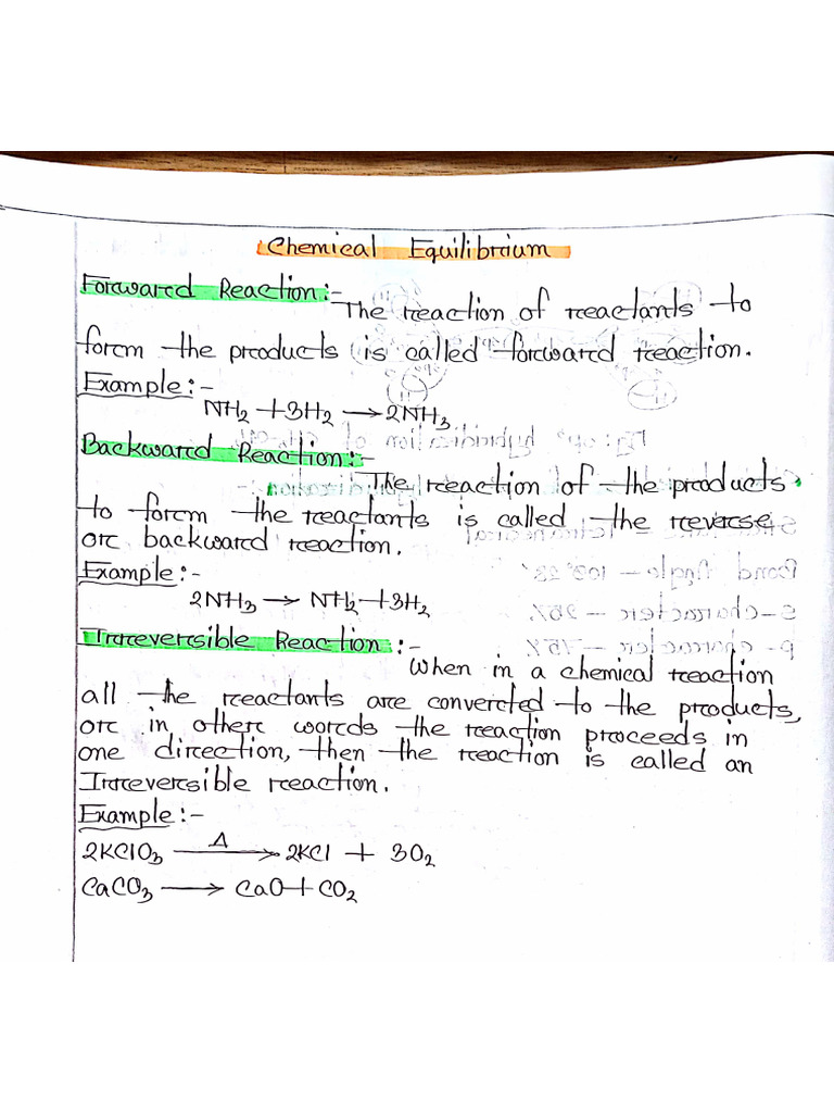 Chemistry Final Hand-Note | PDF