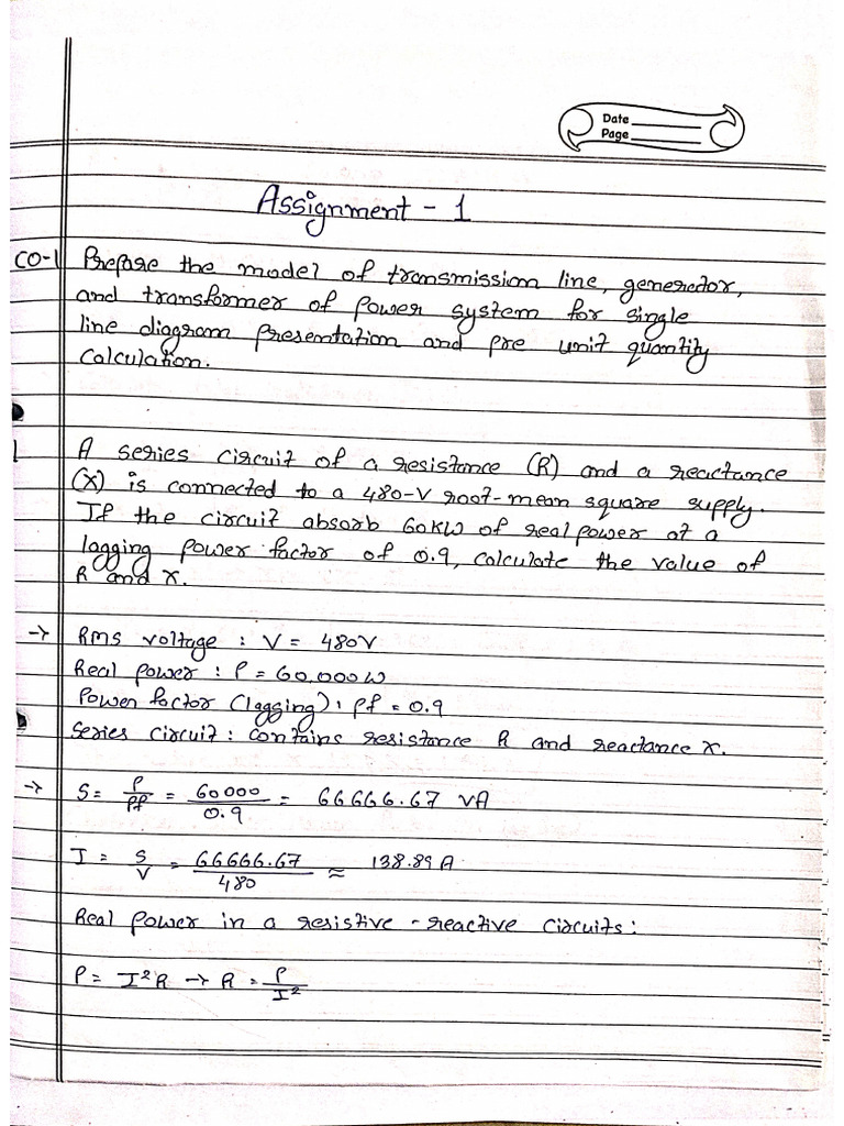 Power System II Assignment | PDF