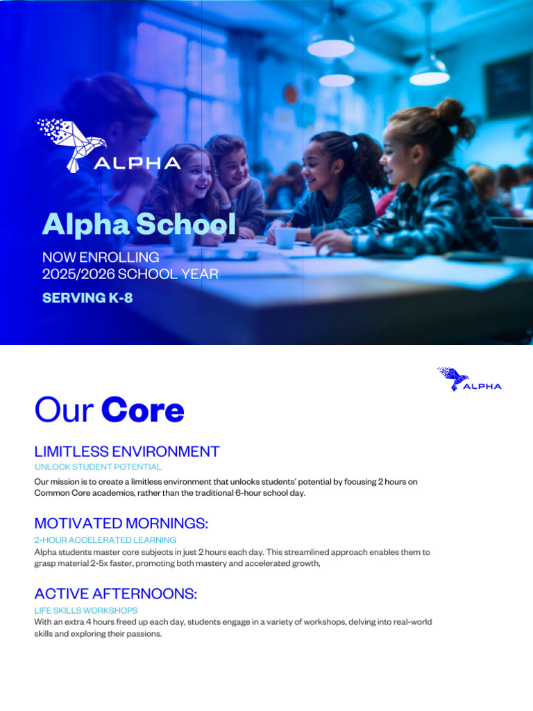 Alpha School: 2-Hour Learning Model | PDF | Motivational | Motivation