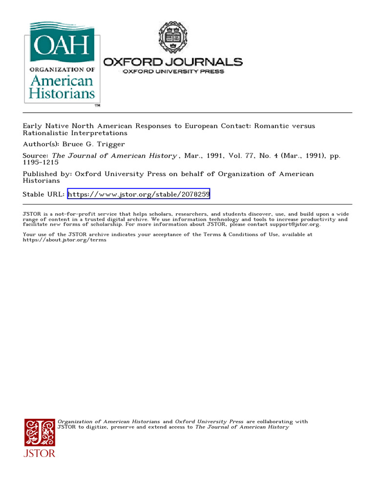 Native American Views on European Contact | PDF | Anthropology | Iroquois