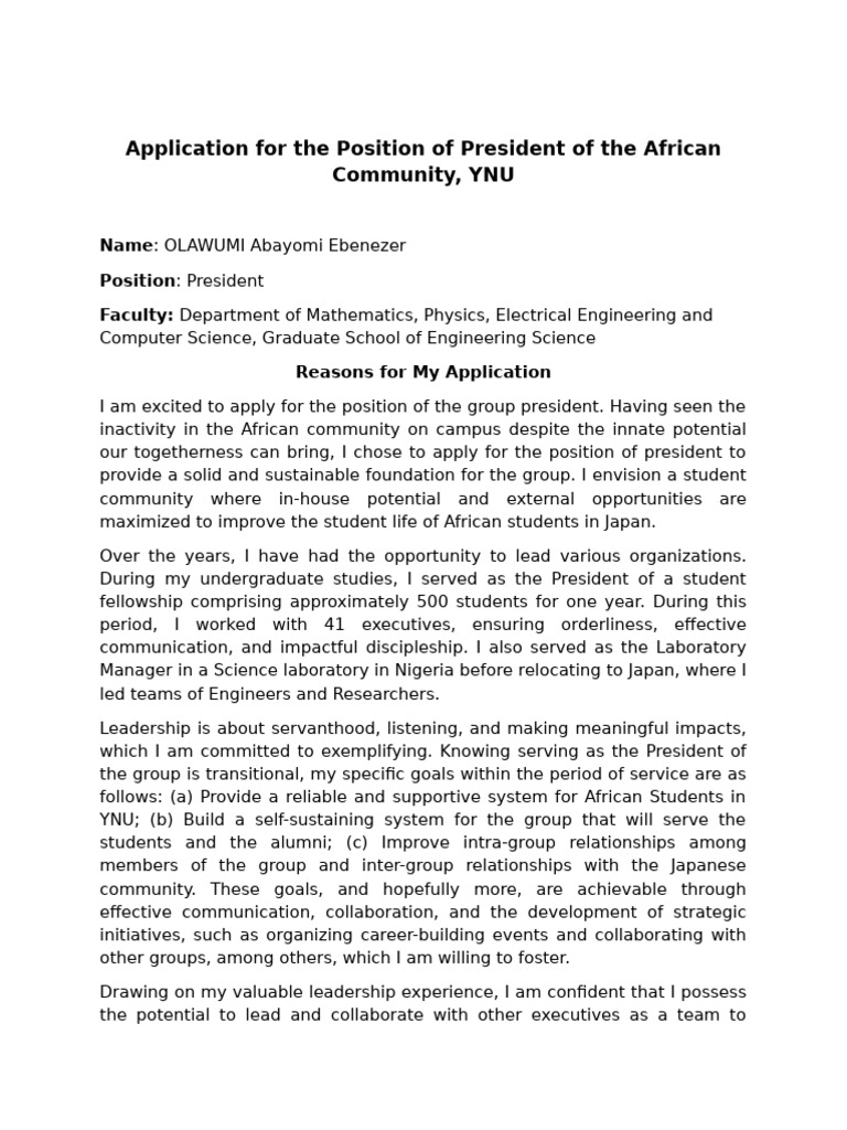 Application Document | PDF