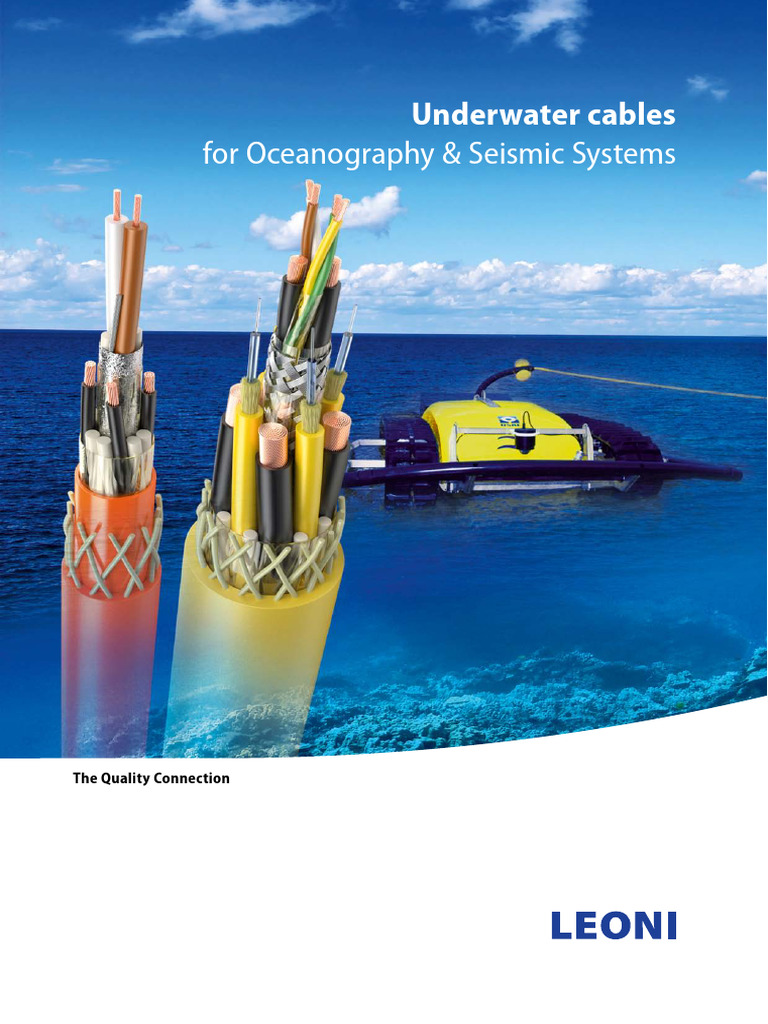 For Oceanography & Seismic Systems: Underwater Cables | PDF | Sonar ...