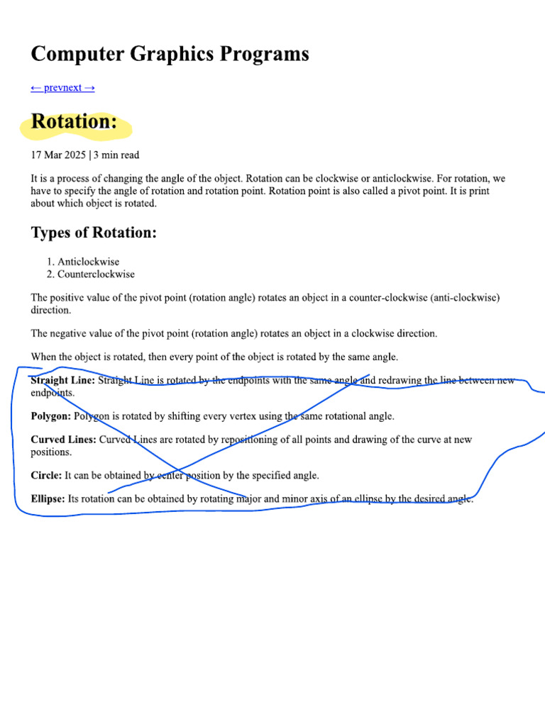 Rotation | PDF