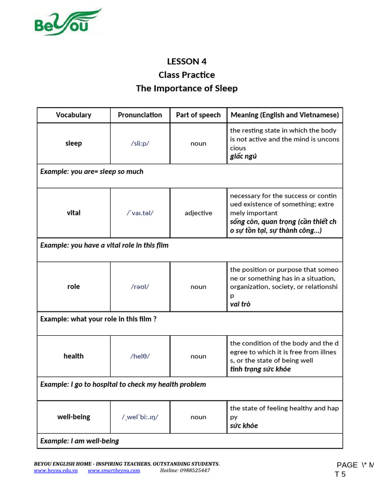 RO1 - Lesson 4 - Class Practice | PDF | Linguistics | Linguistic Morphology