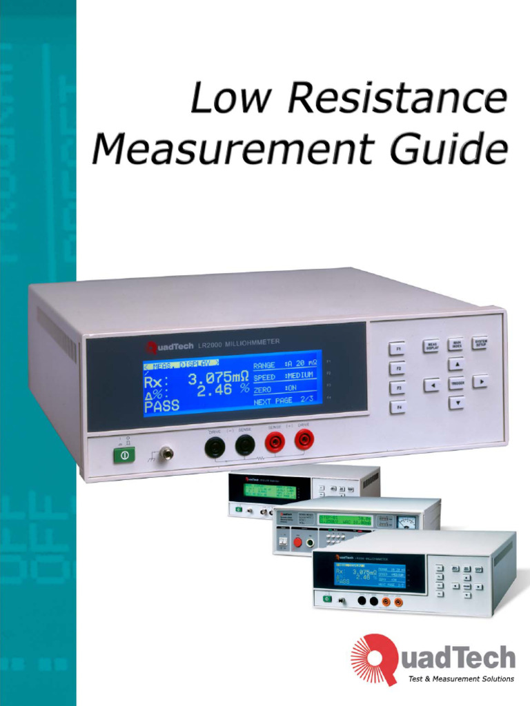 Low Resistance Measurement Guide | PDF | Electric Current | Electrical ...