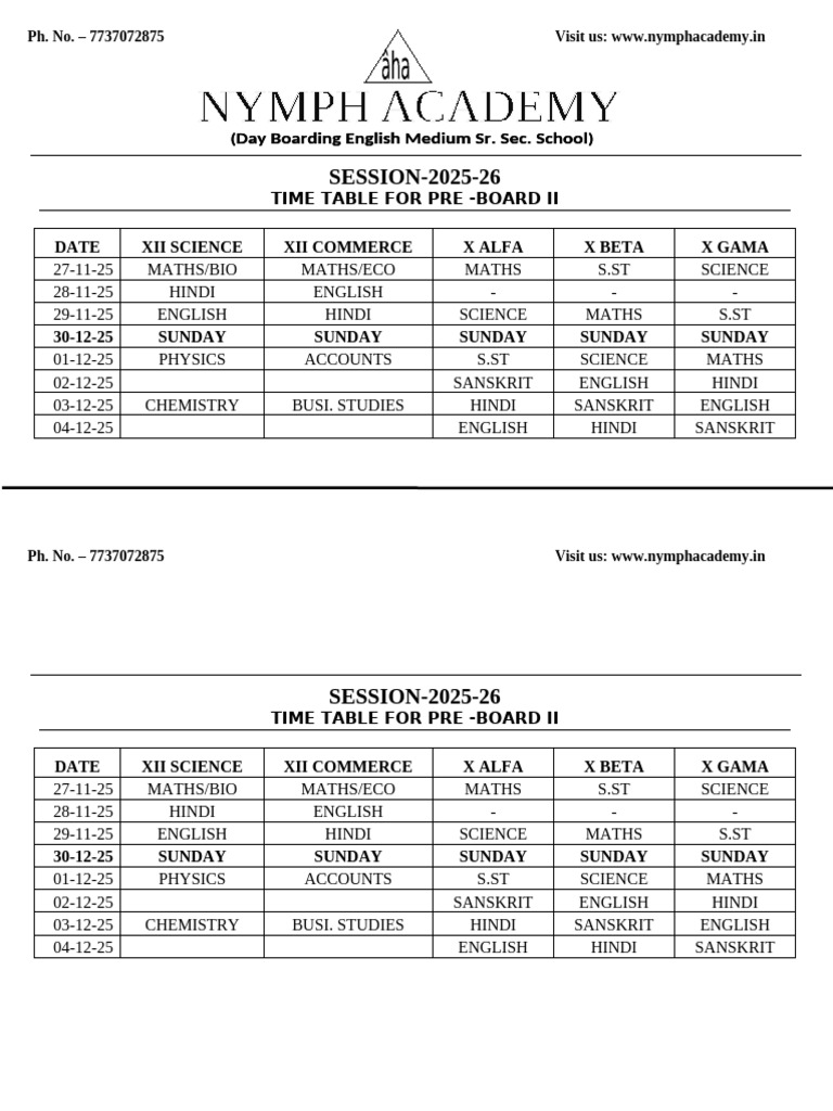 Test Paper Format | PDF