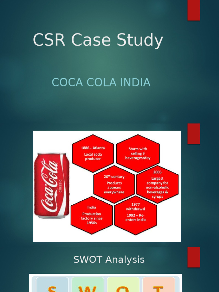 CSR Case Study Coca Cola India | PDF | Recycling | Corporate Social ...
