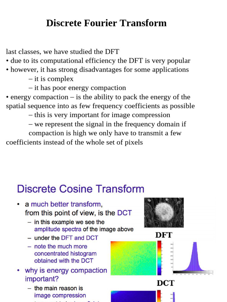 Discrete Fourier Transform | PDF | Data Compression | Discrete Fourier ...