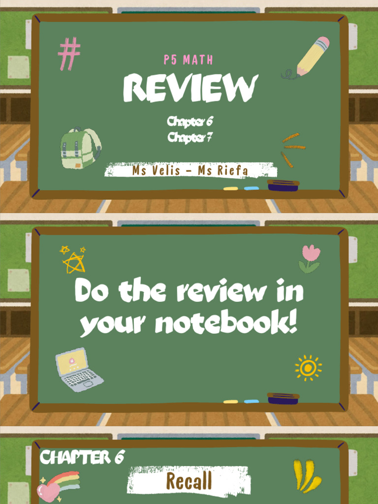 27 PPT - Ms Velis - Math - p5 - Chapter 6,7 Review | PDF | Area ...