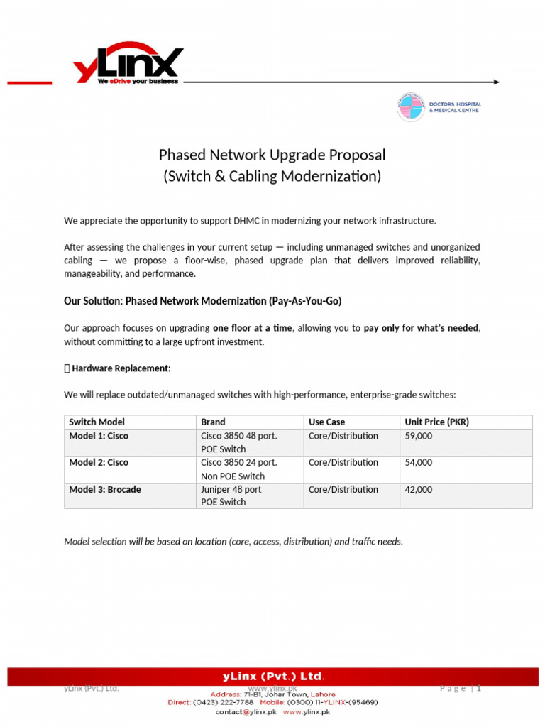 Phased Network Upgrade Proposal | PDF | Computer Science | Computer ...