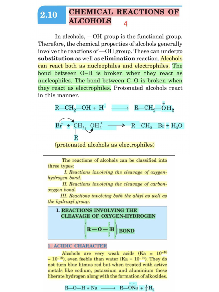 Alcohols Phenols | PDF