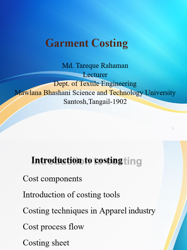 Costing Final | PDF | Piece Work | Labour Economics