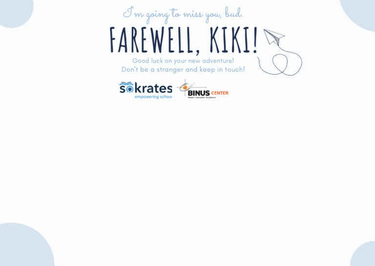 Farewell Kiki Card | PDF