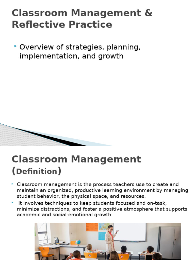 Classroom Management and Reflective Practice PPT | PDF